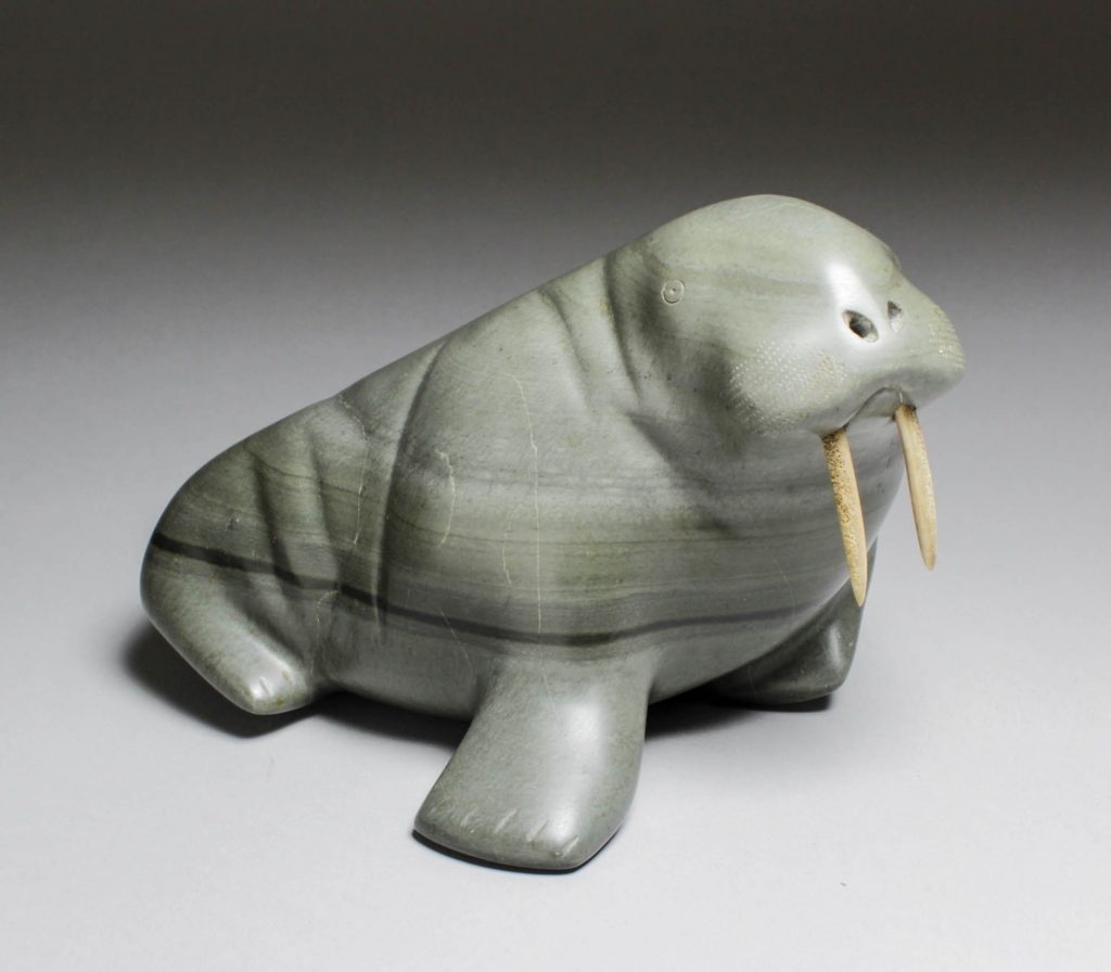 WALRUS SEATED - Feheley Fine Arts - Inuit Art Gallery