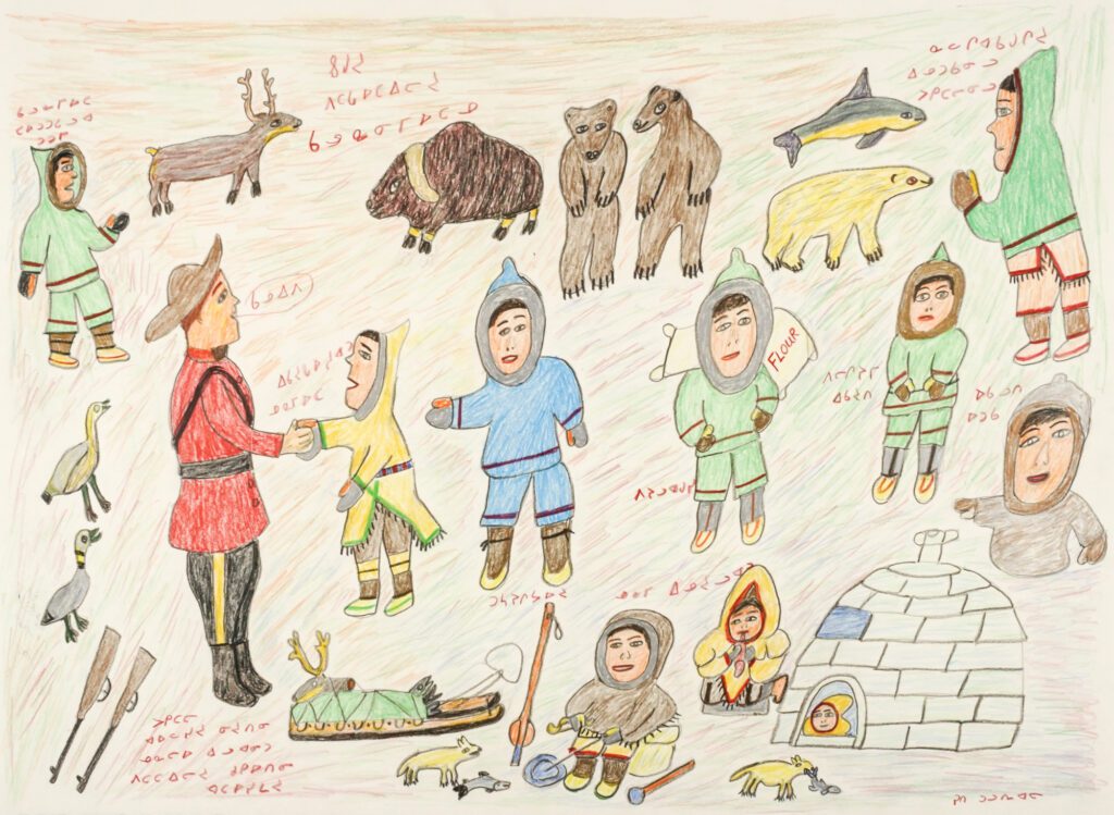 RCMP AND INUIT ON THE LAND - Indigenous Art Gallery Specializing in ...