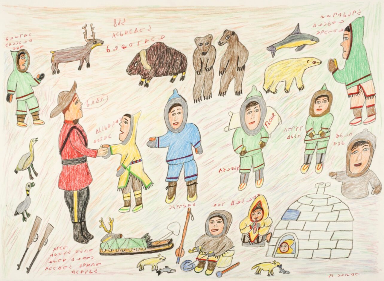 RCMP AND INUIT ON THE LAND - Indigenous Art Gallery Specializing in ...