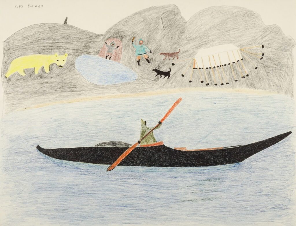 KAYAKER PASSING BY - Indigenous Art Gallery Specializing in Inuit Art