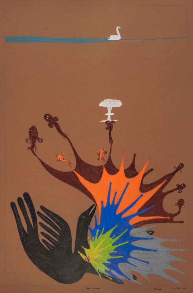 Inuit Art Available for Sale Online by Artist Ningeokuluk Teevee.