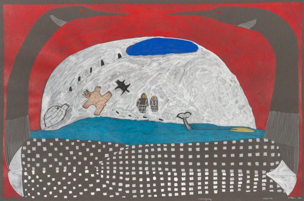 Inuit Art Available for Sale Online by Artist Ningeokuluk Teevee.
